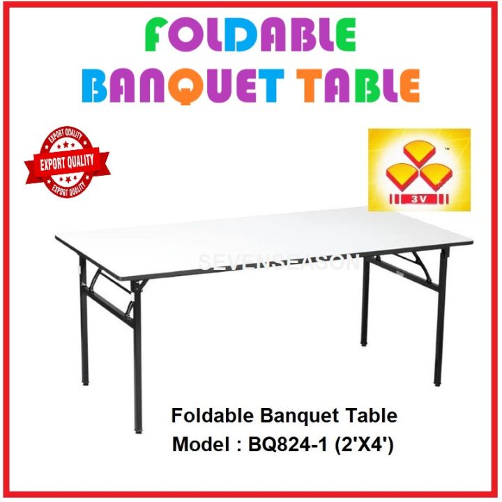 3V 2'X4' Foldable Banquet Table Event / Catering / Hall / Buffet ...