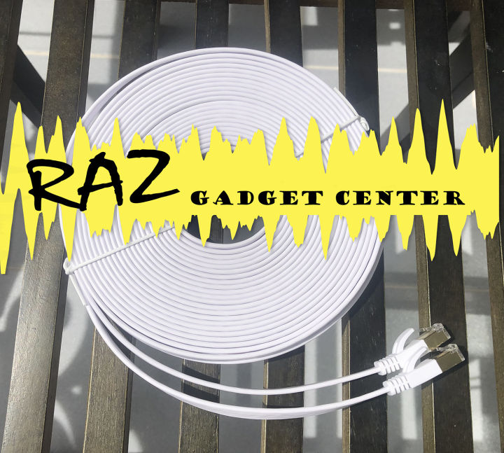 15 Meters Flat Cat7 Ethernet Cable RJ45 Network Cable SSTP Lan Cable ...