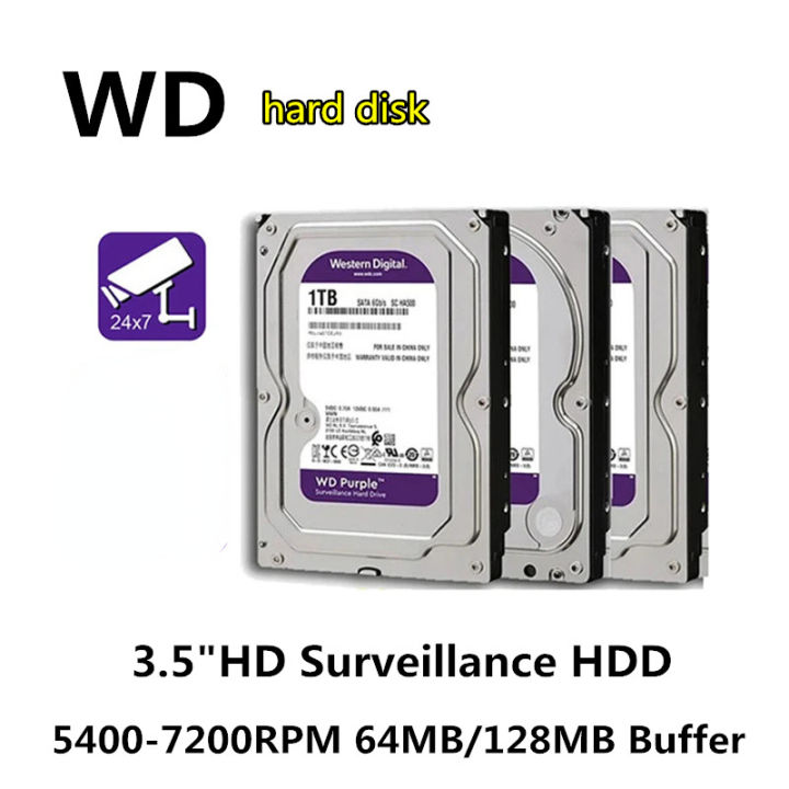 Surveillance Internal Hard Drive Disk 3.5 Inch 64M Cache SATA III 6Gb/s ...