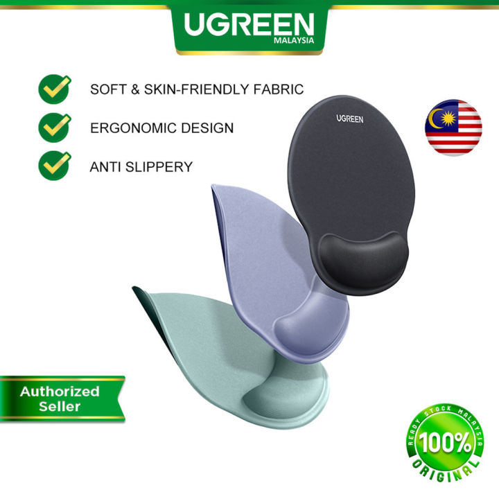 UGREEN Ergonomic Mouse Pad with Wrist Rest Support Soft Skin-Friendly ...