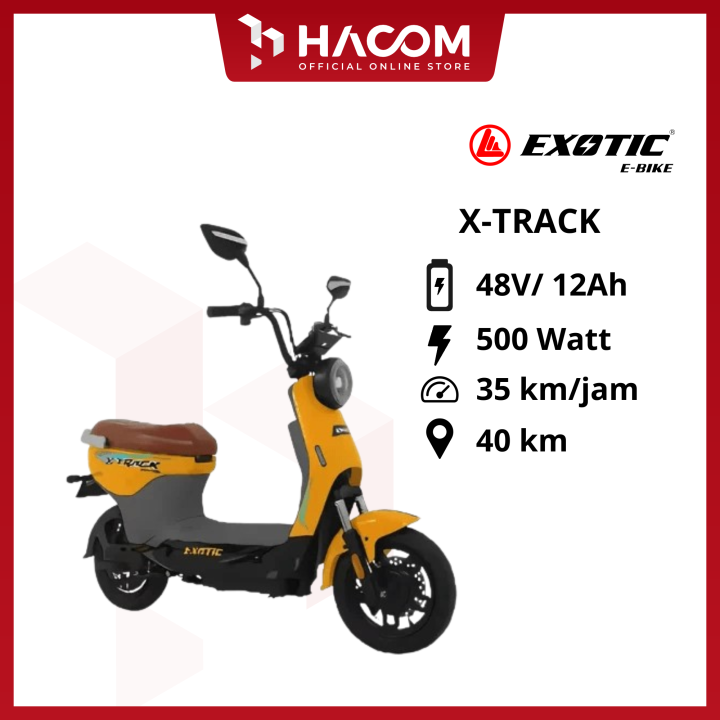 Sepeda Listrik EXOTIC X-TRACK Electric Bike | Lazada Indonesia
