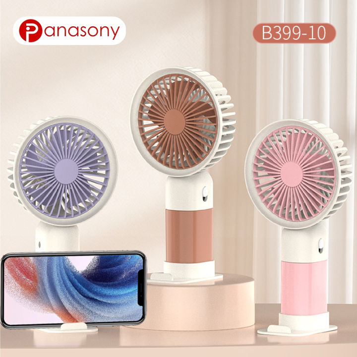 Panasony Mini Fan Macarons Color Portable USB Rechargeable Cute 5000MAH ...