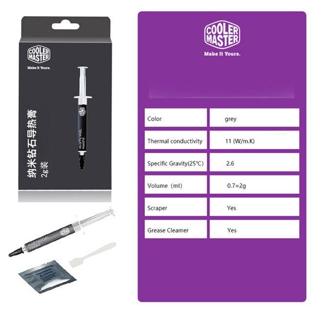 Cooler Master Nano Thermal Grease Silicon Scraper Cpu Heatsink Cpu ...