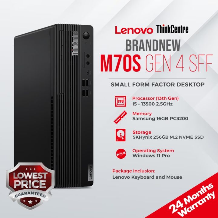 Lenovo ThinkCentre M70s Gen 4 - Intel core i5 13th Gen 8GB RAM 512GB ...