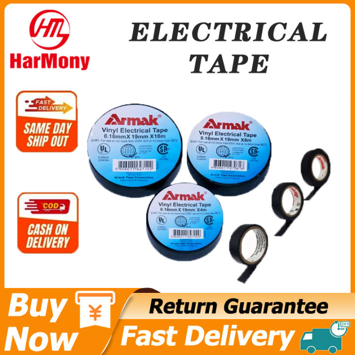 Harmony 1pc Electrical Tape Black Tape Wire Strong Insulating ...