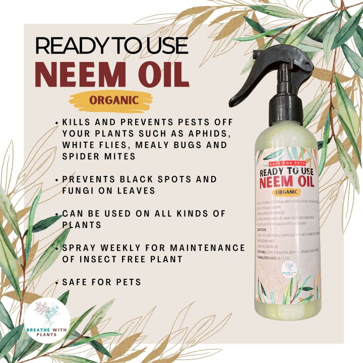 Ready to Use Neem Oil Spray | Organic Insecticide & Fungicide | Lazada PH