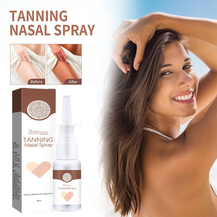 Body Tanning Nasal Spray Natural Tan Effect Nasal Spray for Outdoor Sun Helps Tan Faster ...