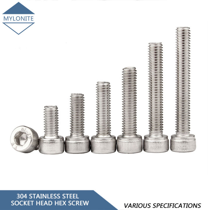 Stainless Steel 304 M1.4 M1.6 M2 M2.5 Hex Hexagon Socket Head Bolt Screws Bolts Solid Fasteners ...
