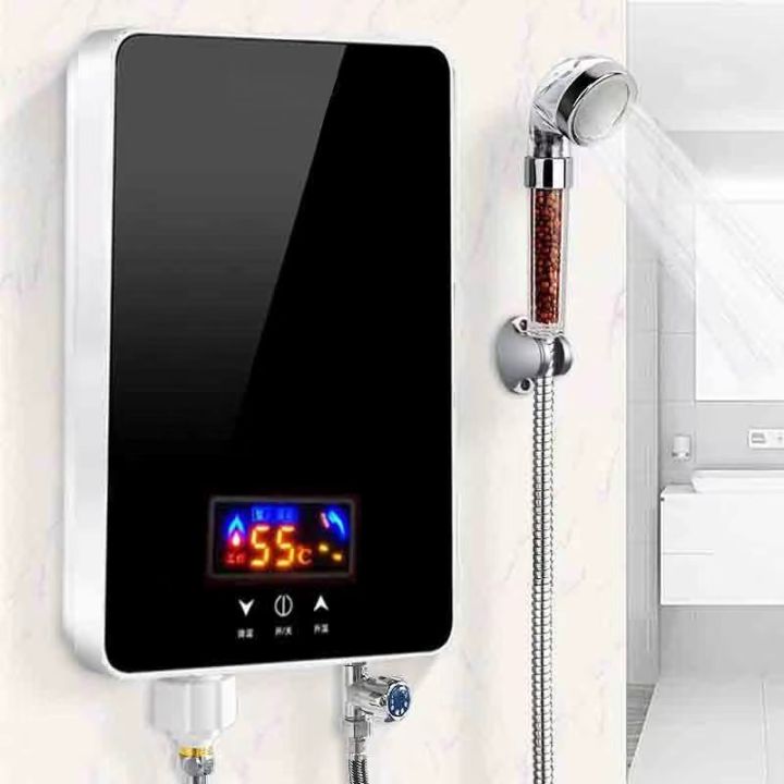 【Free Gift】Water heater 6000KW instant electric shower heater set for ...
