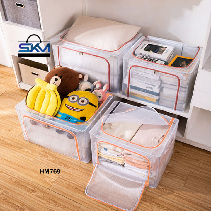 SKM Foldable Plastic Storage Box Household Sorting Basket Box HM769 ...