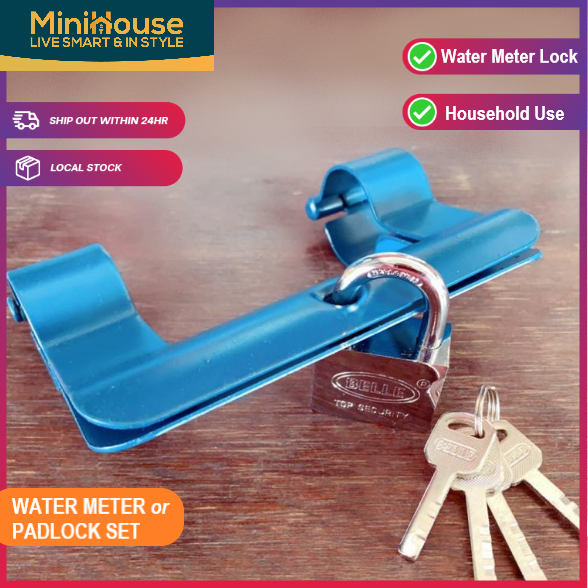 [miniHouse] Iron Water Meter Lock, Outdoor Security, Anti Theft | Lazada