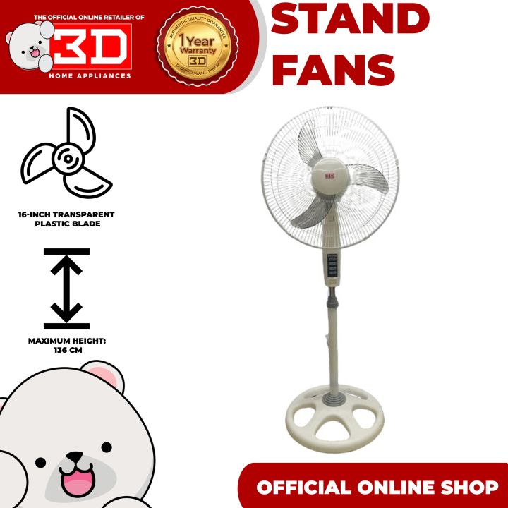 3D White Stream Stand Fan (SF40WS) | Lazada PH