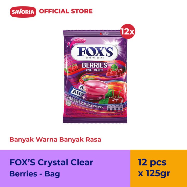 FOX'S Oval Candy Berries Bag - Permen Rasa Beri 12 Pcs x 125g | Lazada ...