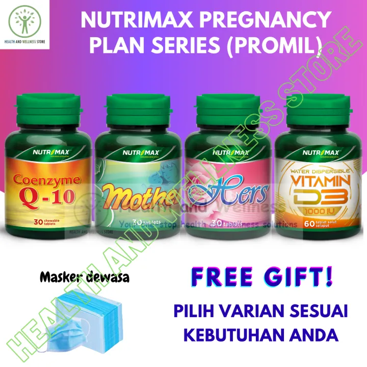 NUTRIMAX PREGNANCY PLAN PROMIL SERIES COENZYME Q10 COQ10 MOTHER HERS ...