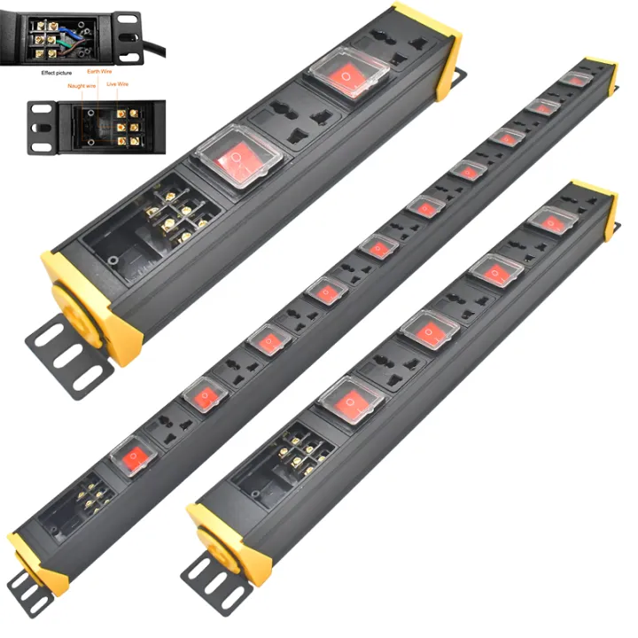 PDU Power Distribution Unit 1-12 ways 3 pin SOCKET Junction box Power ...