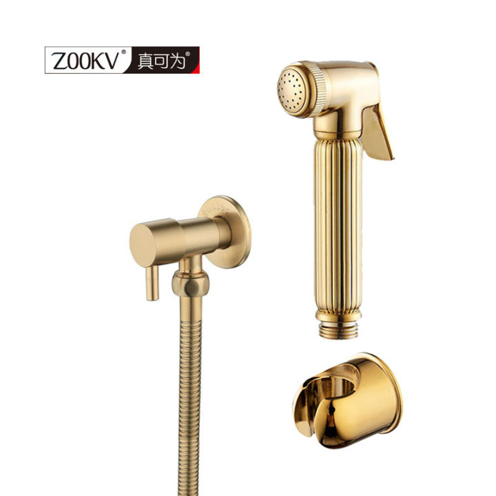 Bathroom Brass Gold Color Toilet Bidet Sprayer Bidet Sprayer For Toilet ...
