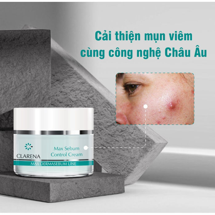 Clarena Max Sebum Control Cream - Kem Dưỡng Loại Bỏ Mụn Tập Trung, Cân ...