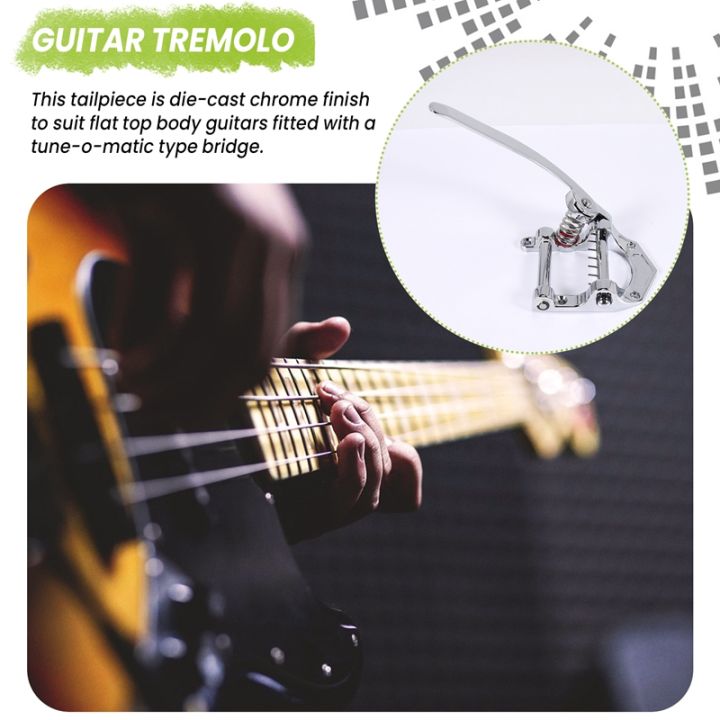 Guitar Vibrato Tailpiece Tremolo Flat Top Body Tremolo Unit Vibrato Bridge for Tele, SG, LP, ETC ...