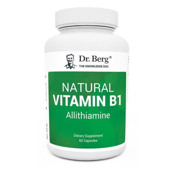 Dr. Berg Natural Vitamin B1 Supplement with Highly Bioavailable ...