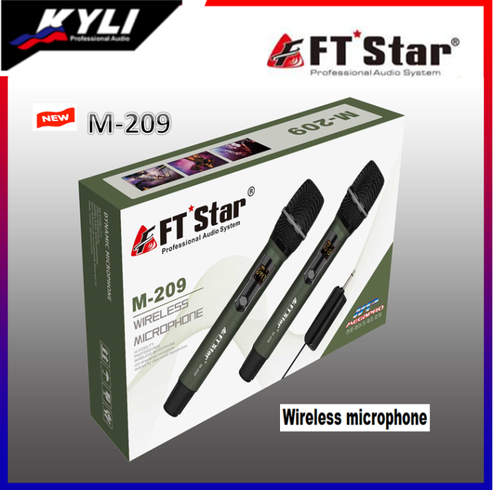 FT STAR PROFESSIONAL AUDIO SYSTEM M-209 WIRELESS MICROPHONE | Lazada PH