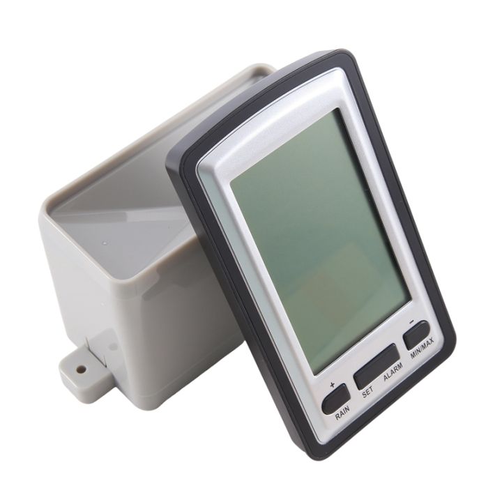 【JJL】-Wireless Rain Meter Gauge Weather Station Indoor/Outdoor ...
