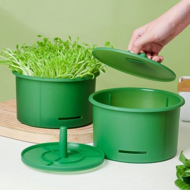 JITEN Ventilated Bean Sprout Nursery Pots Plastic Split Structure ...