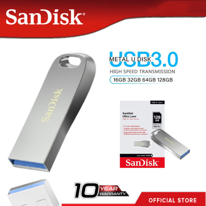 SanDisk Premium Flash Drive USB 3.0 , 64GB 128GB Genuine Metal USB ...