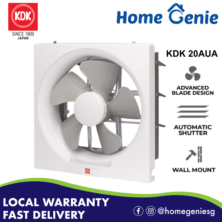 KDK 20cm / 25cm /30cm Wall Mounted Automatic Shutter Ventilating ...