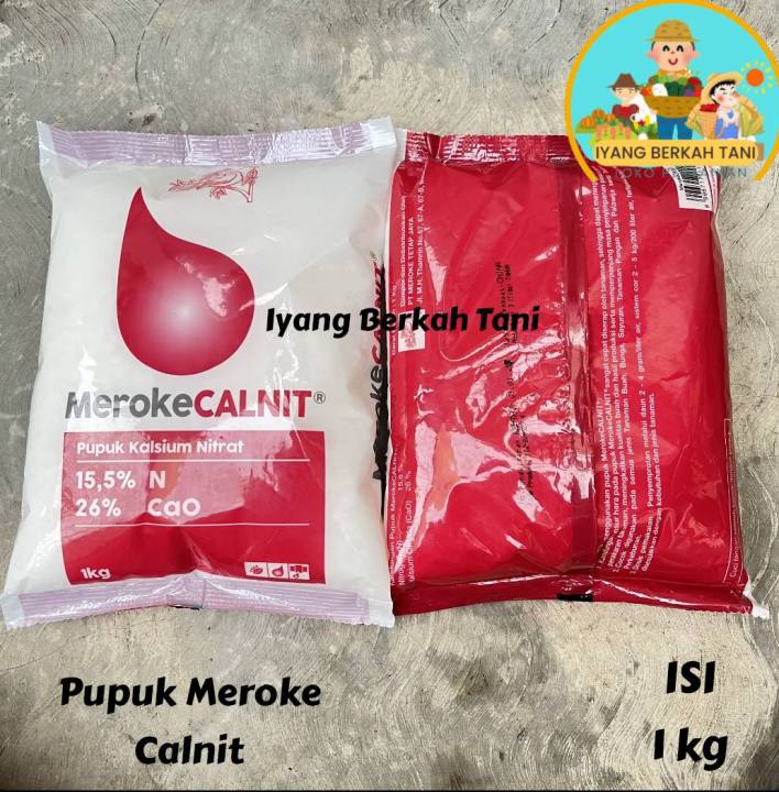 Pupuk Meroke CALNIT 1 kg Kemasan Pabrik Kalsium Nitrat Hidroponik ...