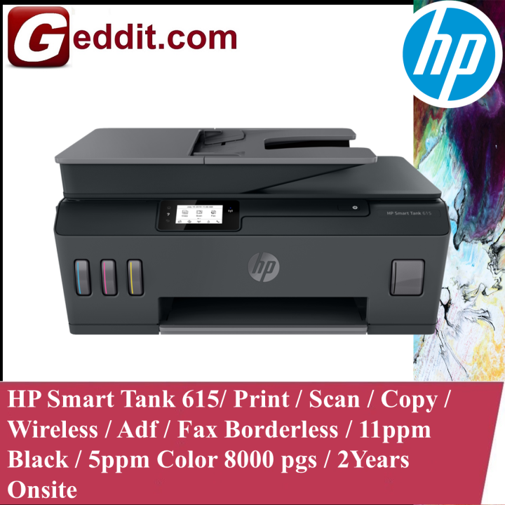 HP SMART TANK 615 WIRELESS ALL-IN-ONE PRINTER (PRINT,SCAN,COPY,WIRELESS ...
