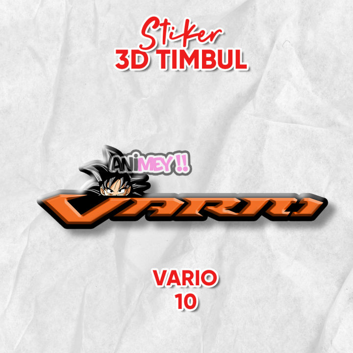 Stiker Emblem 3D Timbul Anime Logo Vario / Stiker Anime Resin | Lazada ...