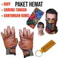MASTURE Set Aksesoris Biker Lengkap – Buff Multifungsi+ Sarung Tangan+ ...