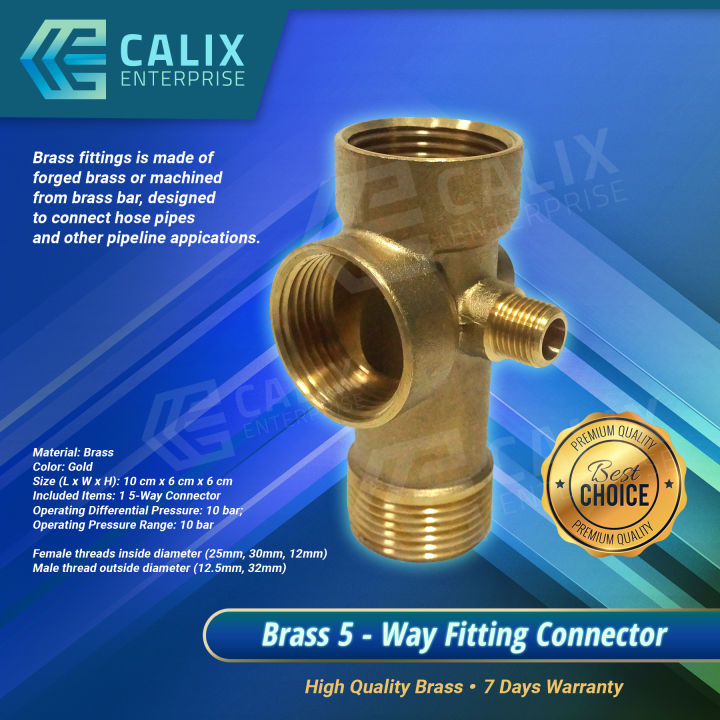 Brass 5-way Fittings Connector | Lazada PH