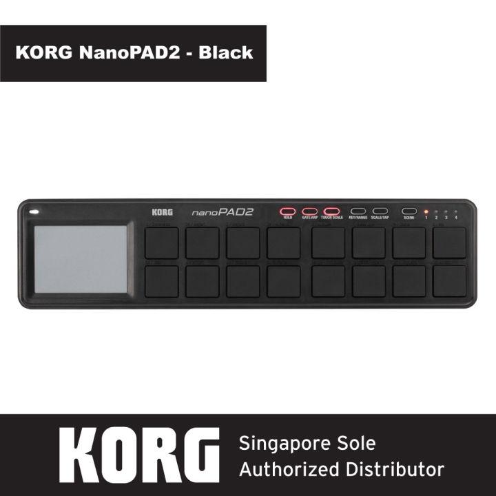 Korg NanoPAD2 Slim-Line USB Controller (Black) | Lazada Singapore