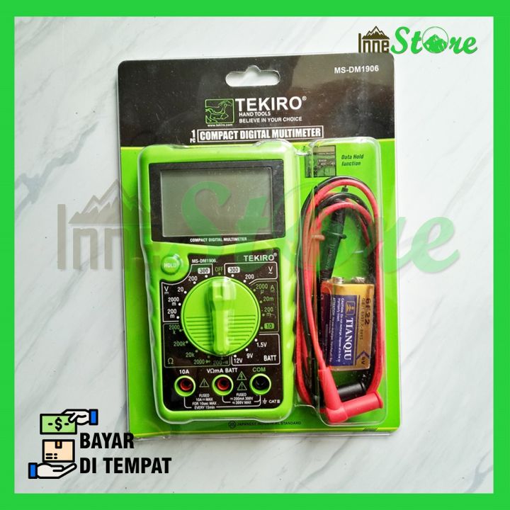 TEKIRO Digital Multimeter Compact Multi Tester Avo Meter Digital ...