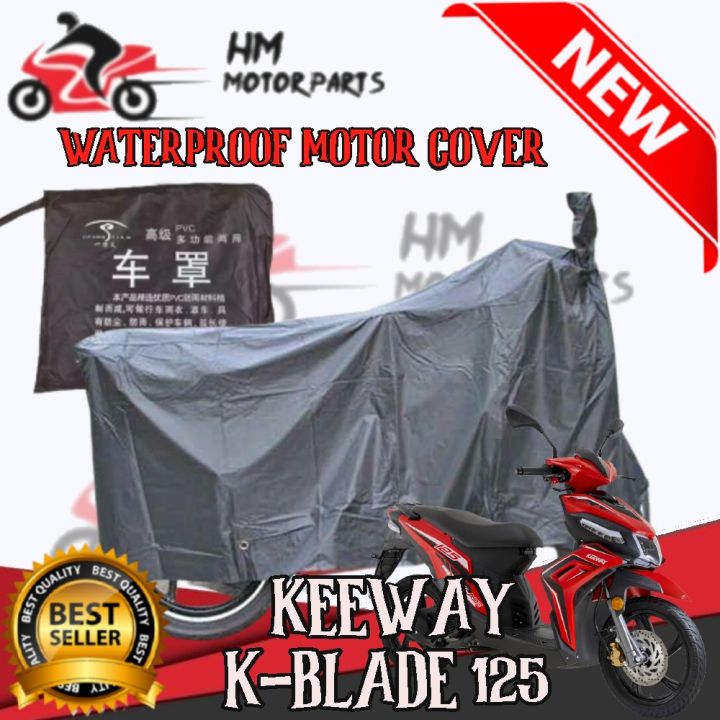 Black Motor Cover for: KEEWAY K-BLADE 125 Made from lightweight ...