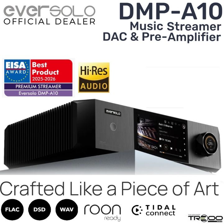Eversolo DMP-A10 MQA Digital DAC & Multi-Room Wireless Bluetooth/WiFi ...