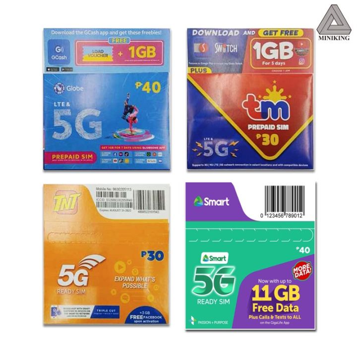 Globe / TNT / Smart / TM / SUN Sim Card Lte 5G | Lazada PH