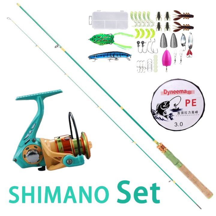 SHIMANO UL Spinning Fishing Rod Set Ultralight Carbon Fiber Rod ...