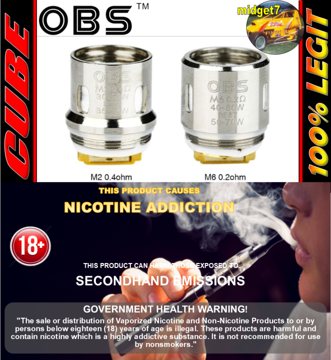OBS Draco/Cube/Cube X Replacement Atomizer Coil (1pc) | Lazada PH