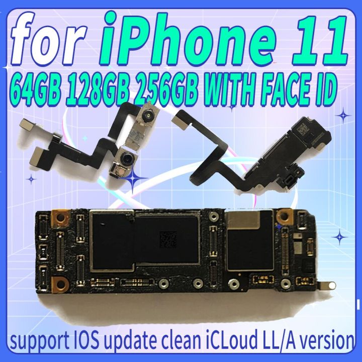 Clean ICloud Mainboard For IPhone 11 Face ID 100% Original Motherboard ...