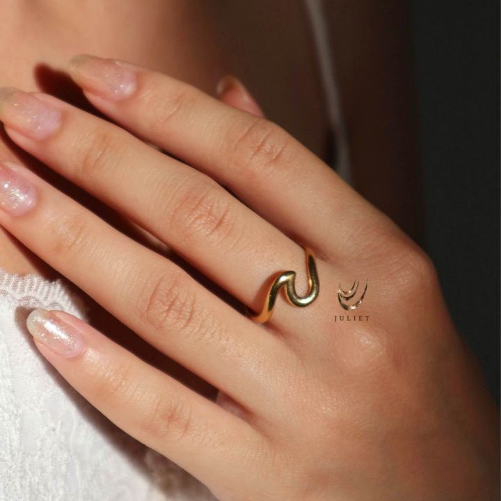 JULIET - Wave Adjustable Ring (High-quality Stainless Steel) | Lazada PH