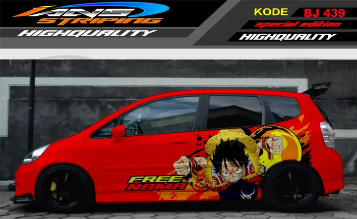 STIKER DECAL MOBIL HONDA JAZZ / STIKER MOBIL BRIO AVANZA YARIS / DECAL ...