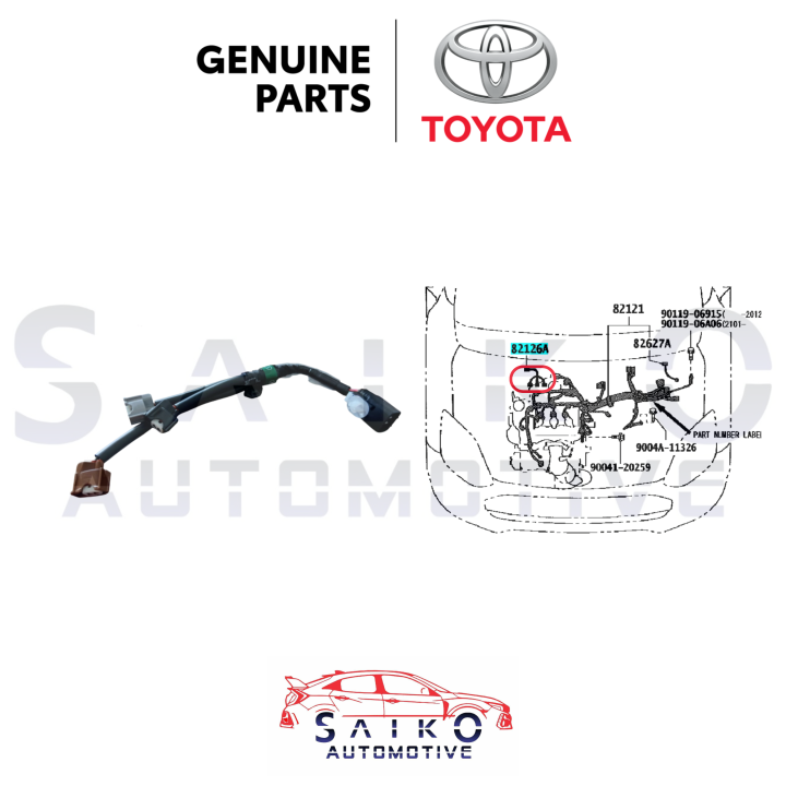 Toyota Wigo 1KRVE 2017-2023 Engine Wire Harness No. 6 | Lazada PH