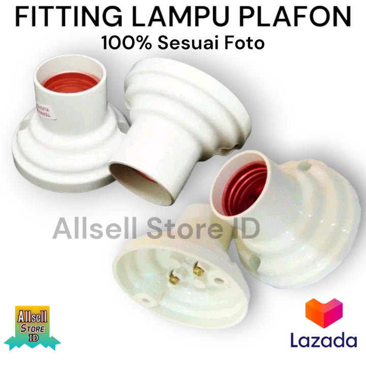 FITTING LAMPU PLAFON E27 / Fitting Fiting Piting Lampu Plafon | Lazada ...