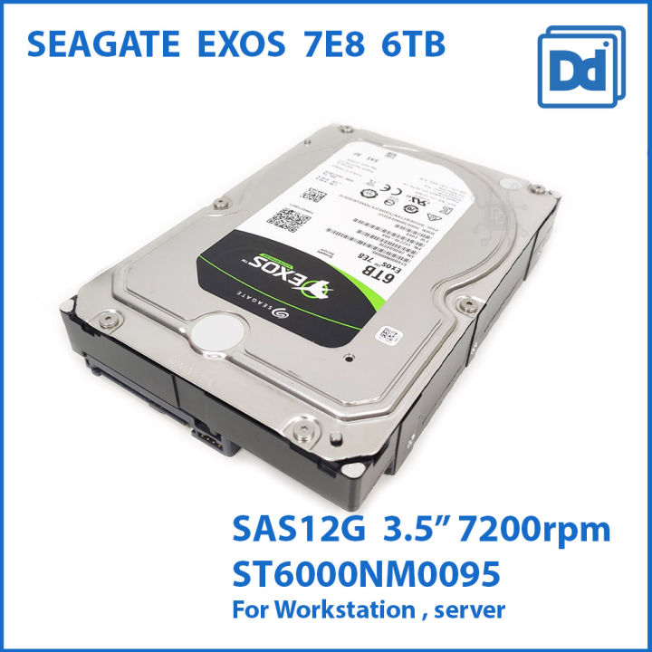 Seagate EXOS 7E8 6TB 7200RPM SAS 12Gbps 3.5" Enterprise Harddisk ...