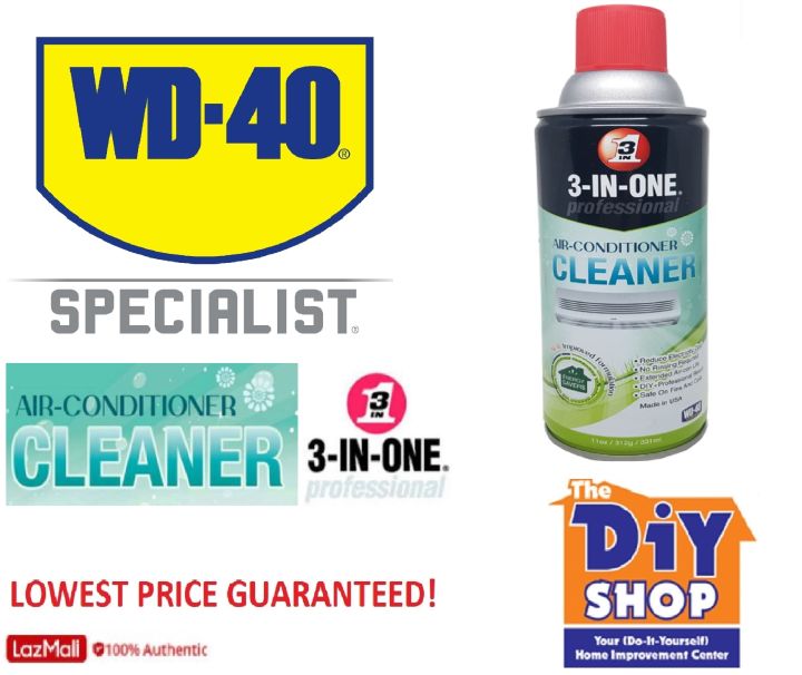 WD-40 3 in 1 Professional Air Conditioner Cleaner Spray with Anti Bacteria Cool Breeze WD40 ...