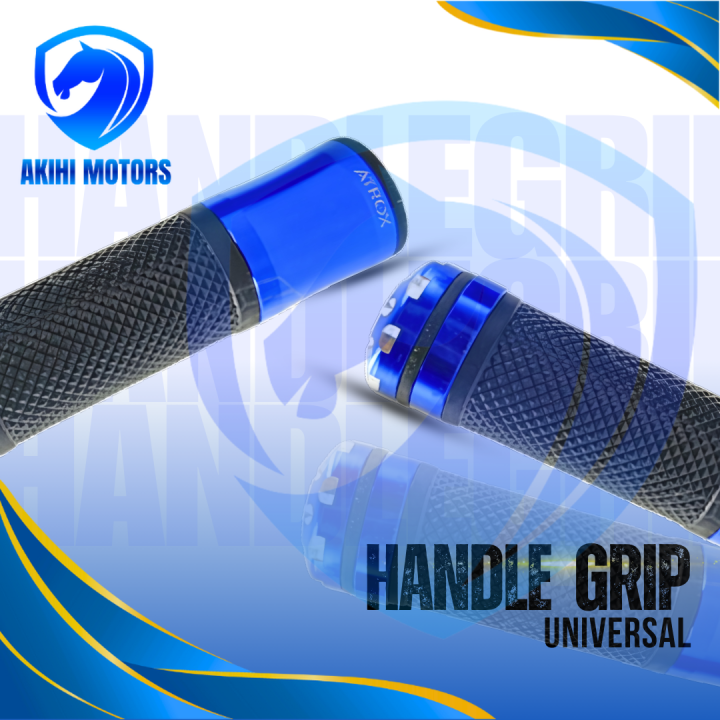 [AKIHI MOTOR] MOTORCYCLE UNIVERSAL CNC HANDLE GRIP HG-375-2 | Lazada PH