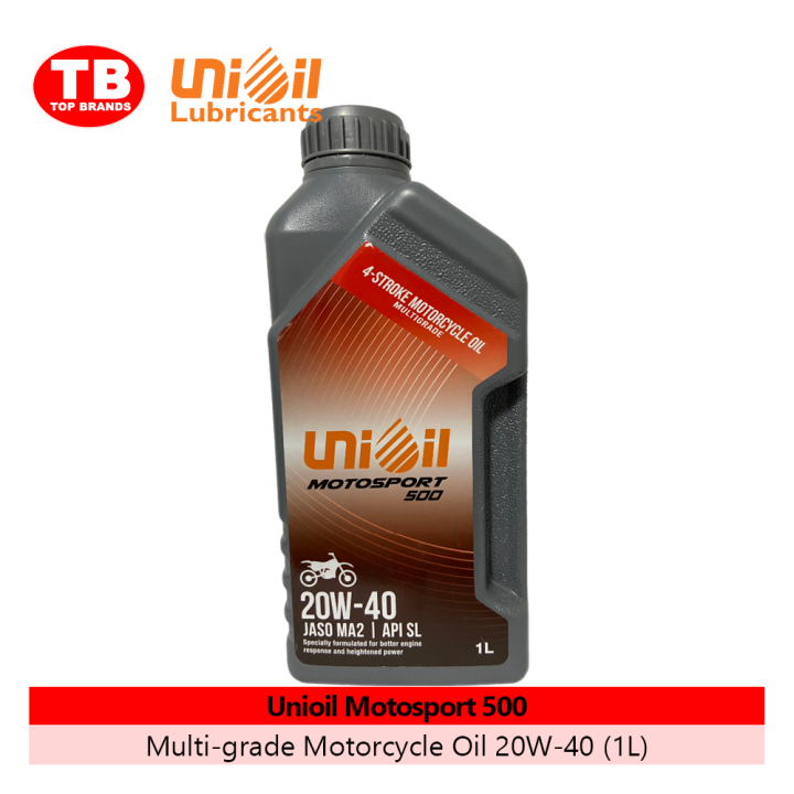 Unioil Motosport 500 20W-40 Multi-grade Motorcycle Oil (1L) | Lazada PH
