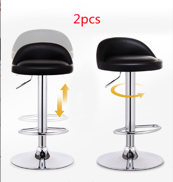 2 Pcs Bar Stool Chair Lifestyle Person Air Lift Adjustable High Chair ...